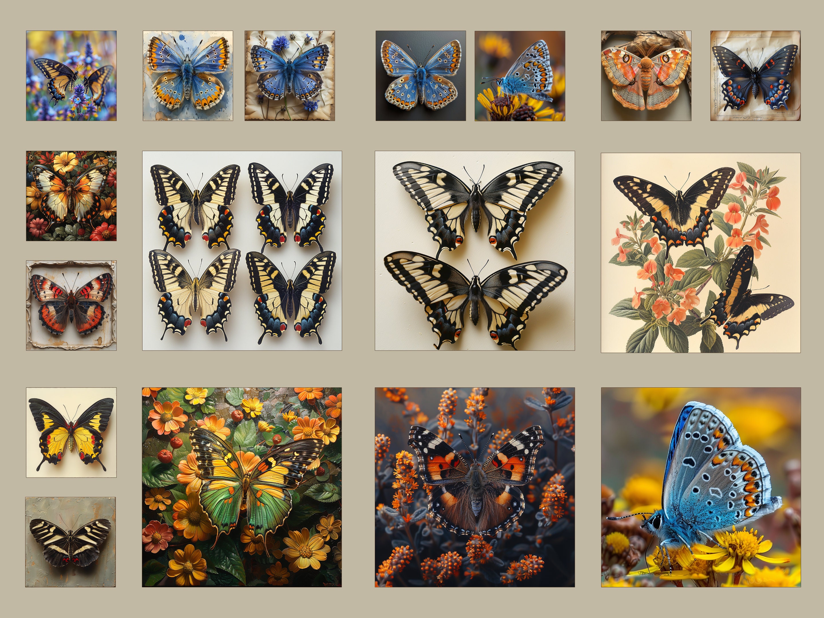 150 Premium Butterfly Clip Art Bundle Digital Download, PNG Files ...