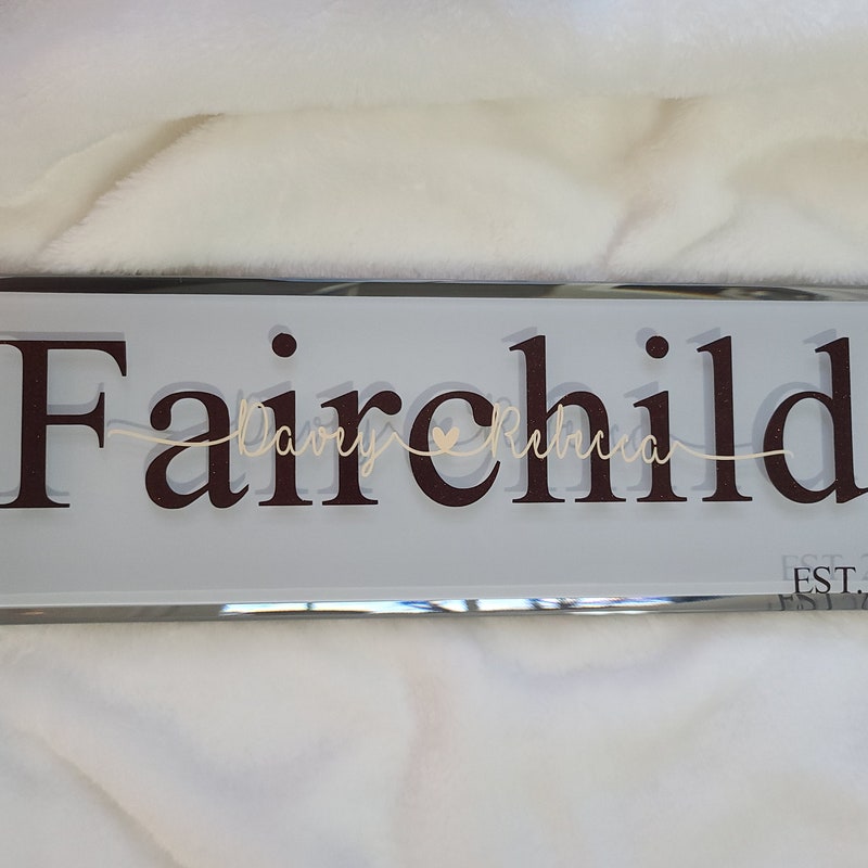 Custom Name Plates Glass Tile - Etsy