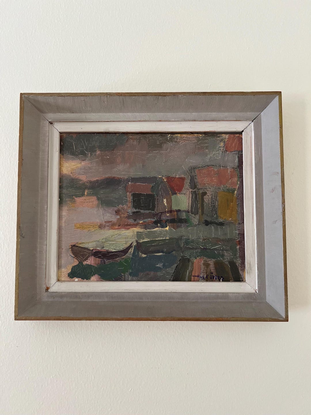 Vintage Swedish Oil Painting Hazy West Coast Day by Alex Oberg - Etsy