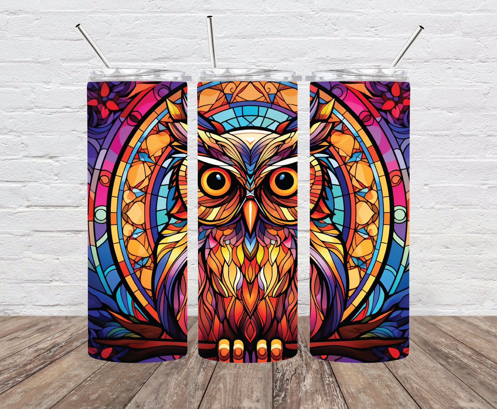 Owl 20 Oz Skinny Tumbler Wrap, Owl Tumbler Gift, Sublimation Tumbler ...