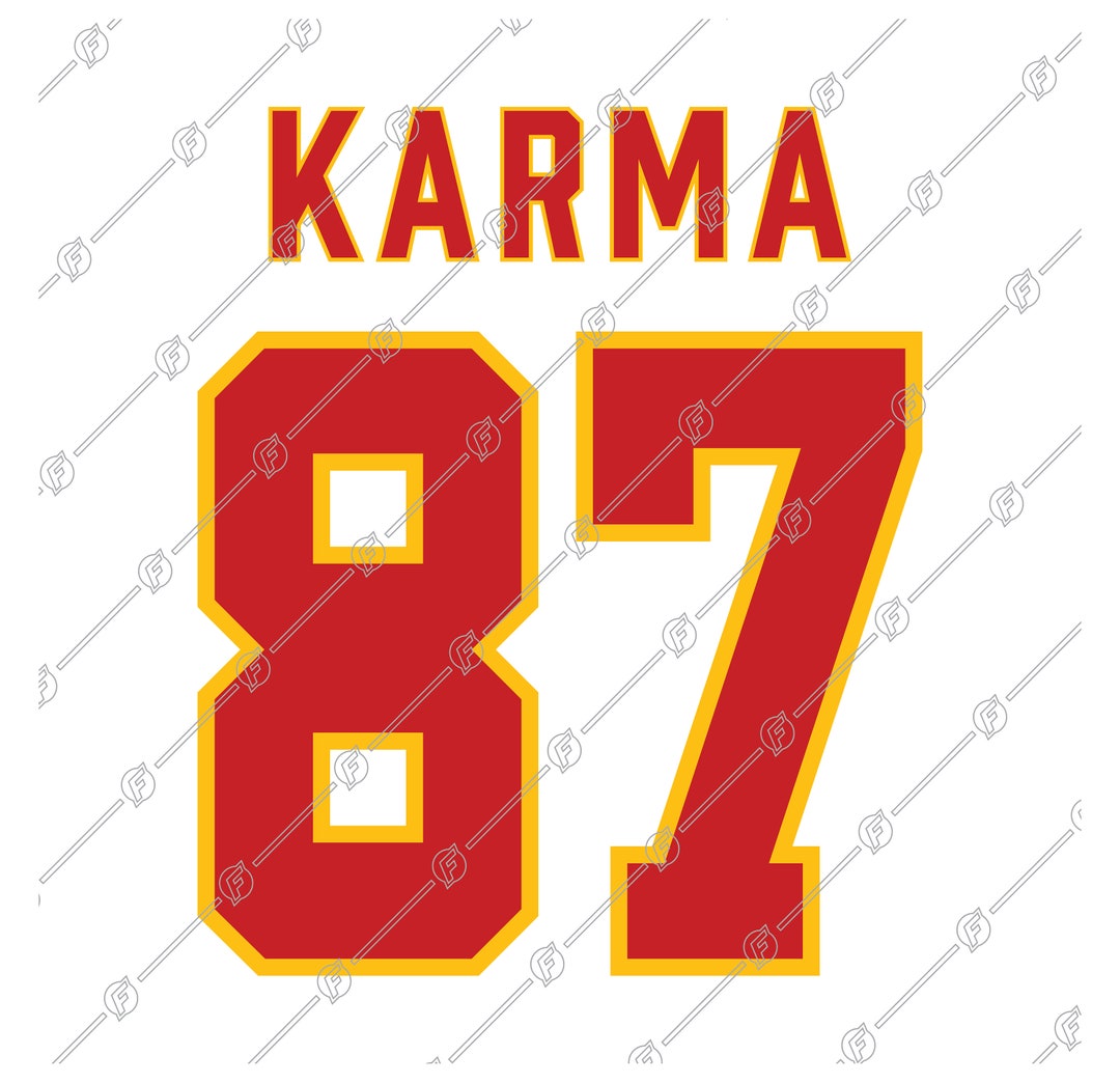 Karma 87 PNG, Chiefs Game Day Sweatshirt Png, Number 87, Karma is the ...