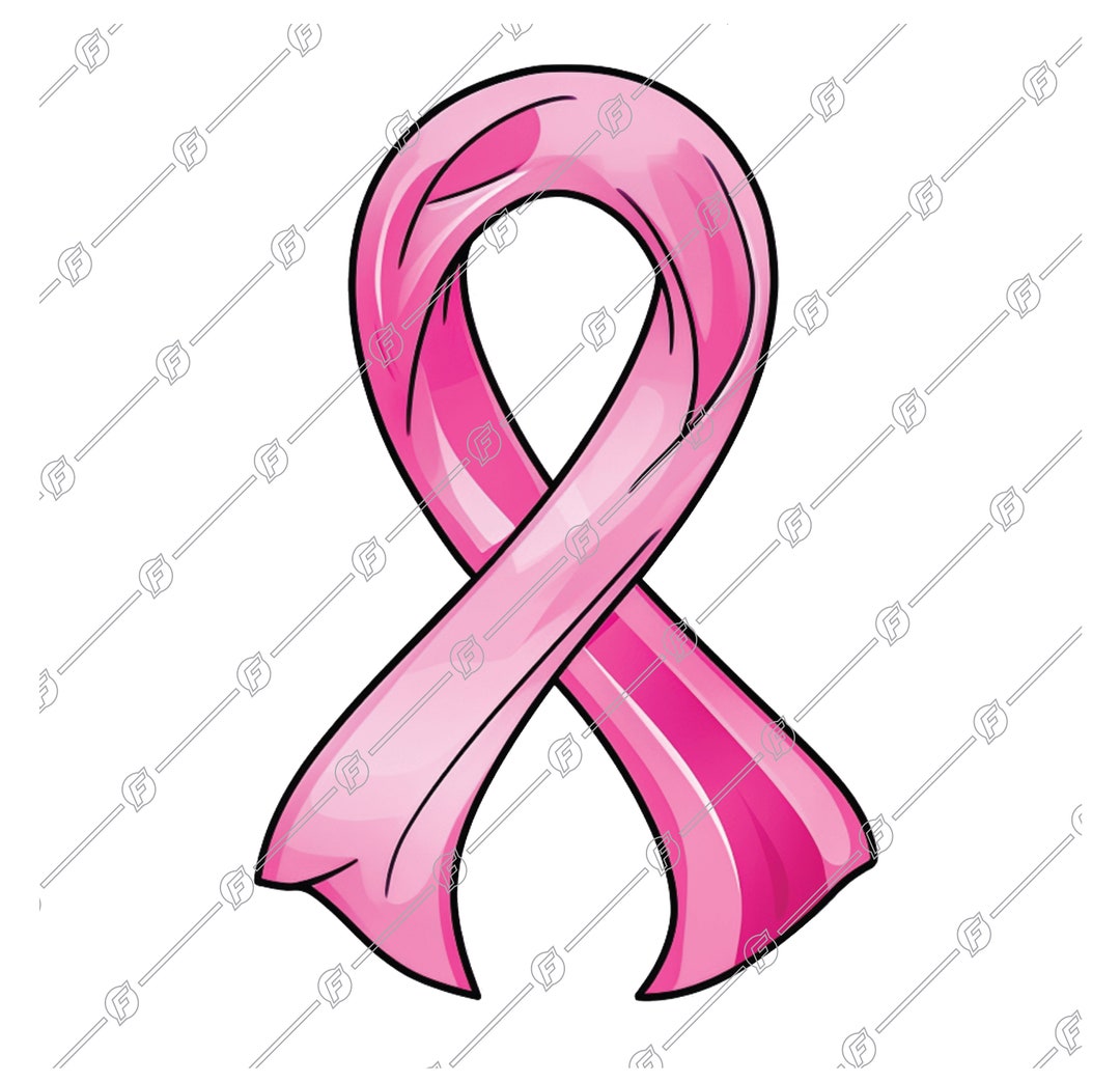 Pink Awareness Ribbon Clipart PNG, Sublimation Design, Pink Ribbon, PNG ...