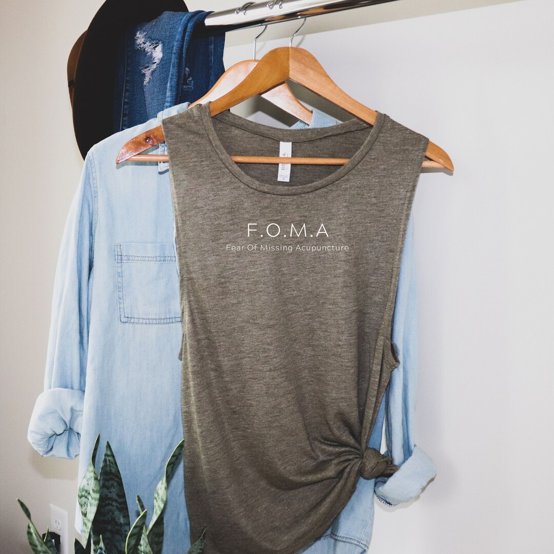 FOMO Acu, Acupuncture, Acupuncture Tank, Acupuncture Scoop Muscle Tank ...