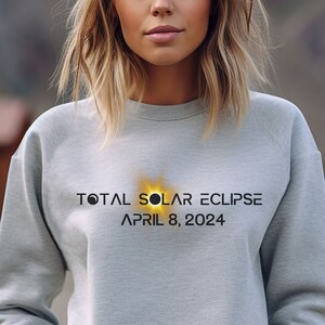 Viewing Party Gear, Solar Eclipse 2024 Sweatshirt, Total Solar Eclipse ...