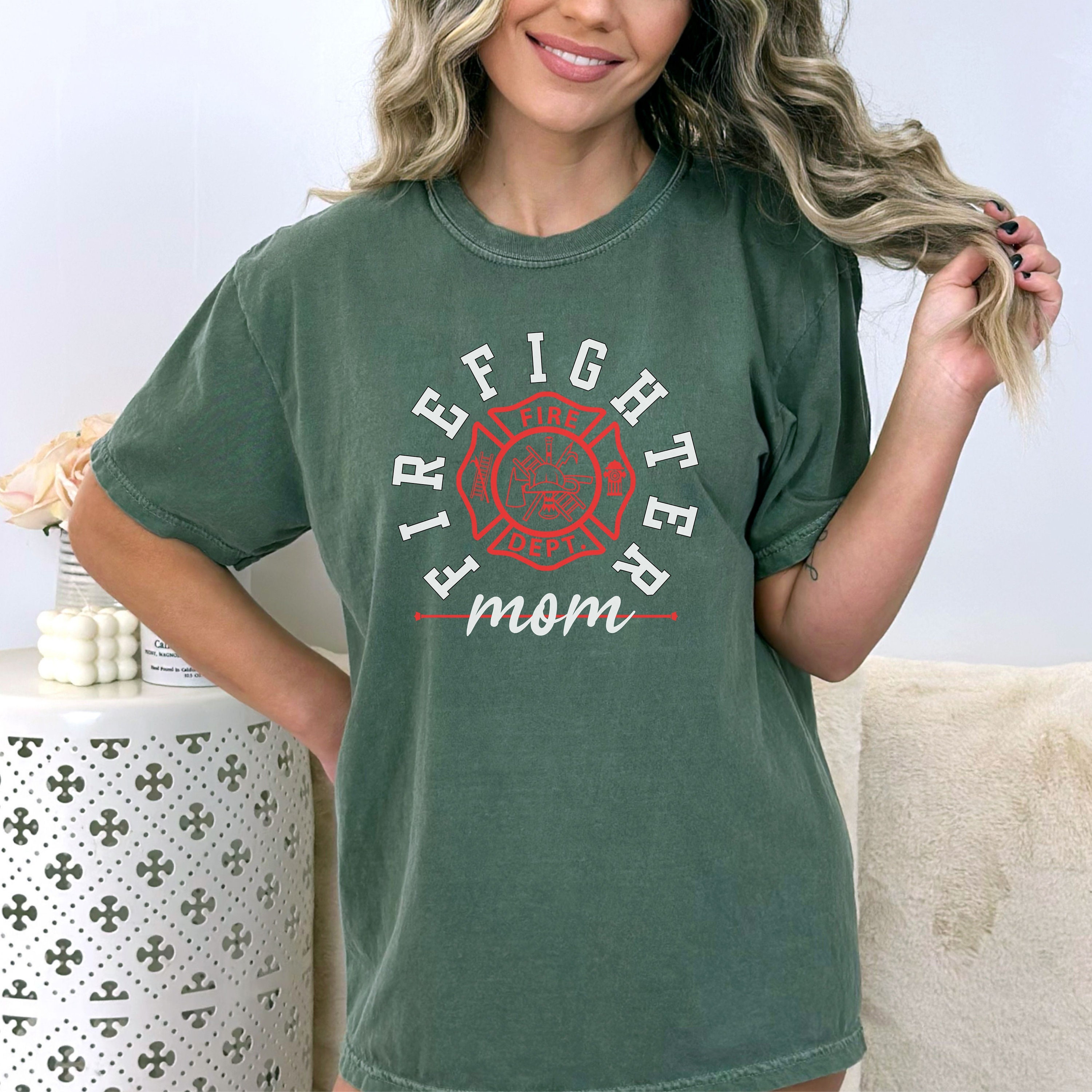 Comfy Station House Mother Shirt, Colorful First Responder Gift ...