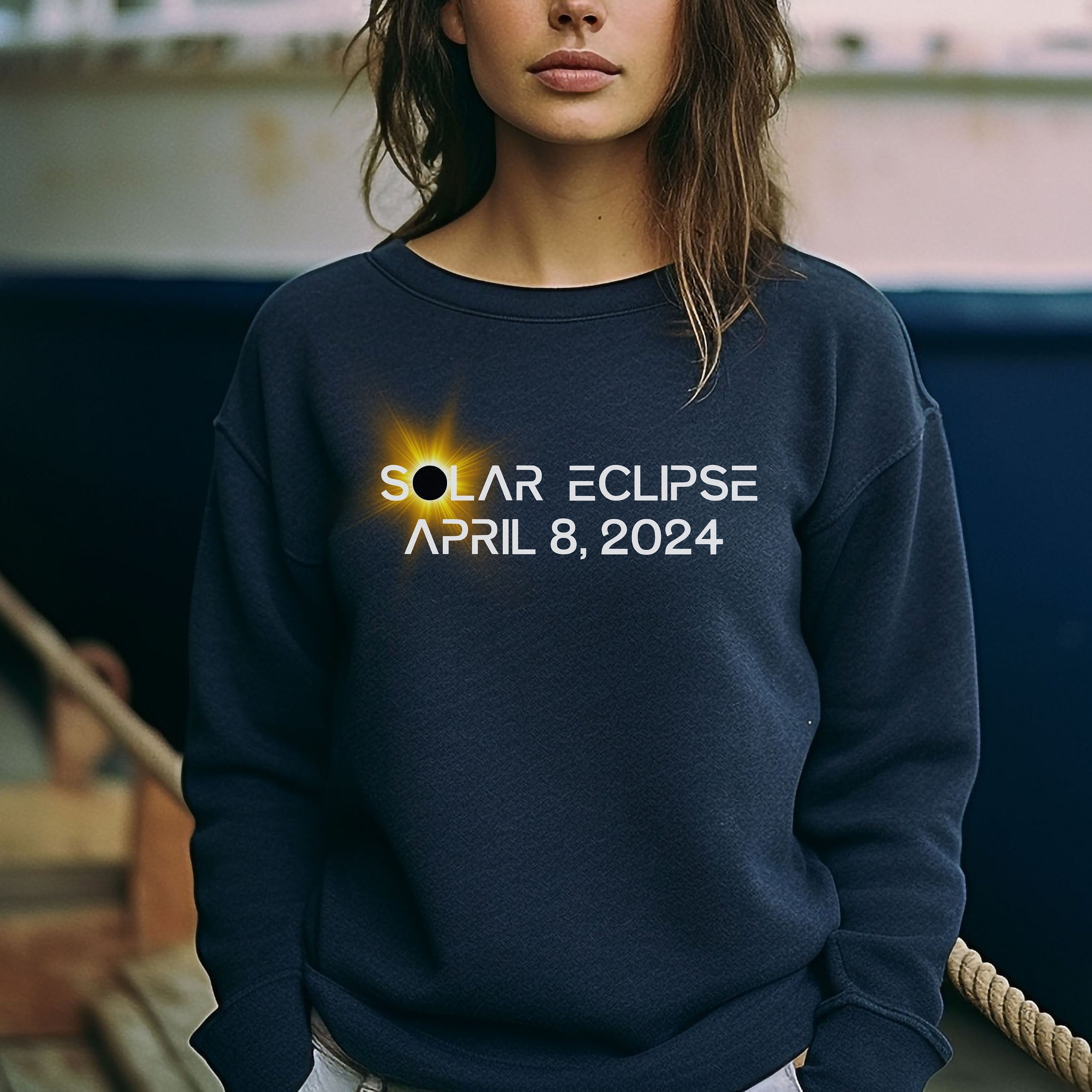 Solar Eclipse 2024 Sweatshirt, Total Solar Eclipse Top, Astronomy ...