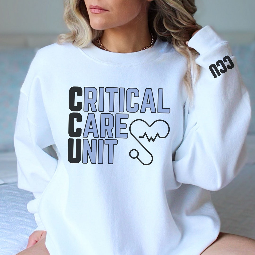 CCU Employee Sweatshirt With CCU Print on the Sleeve, Critical Care ...