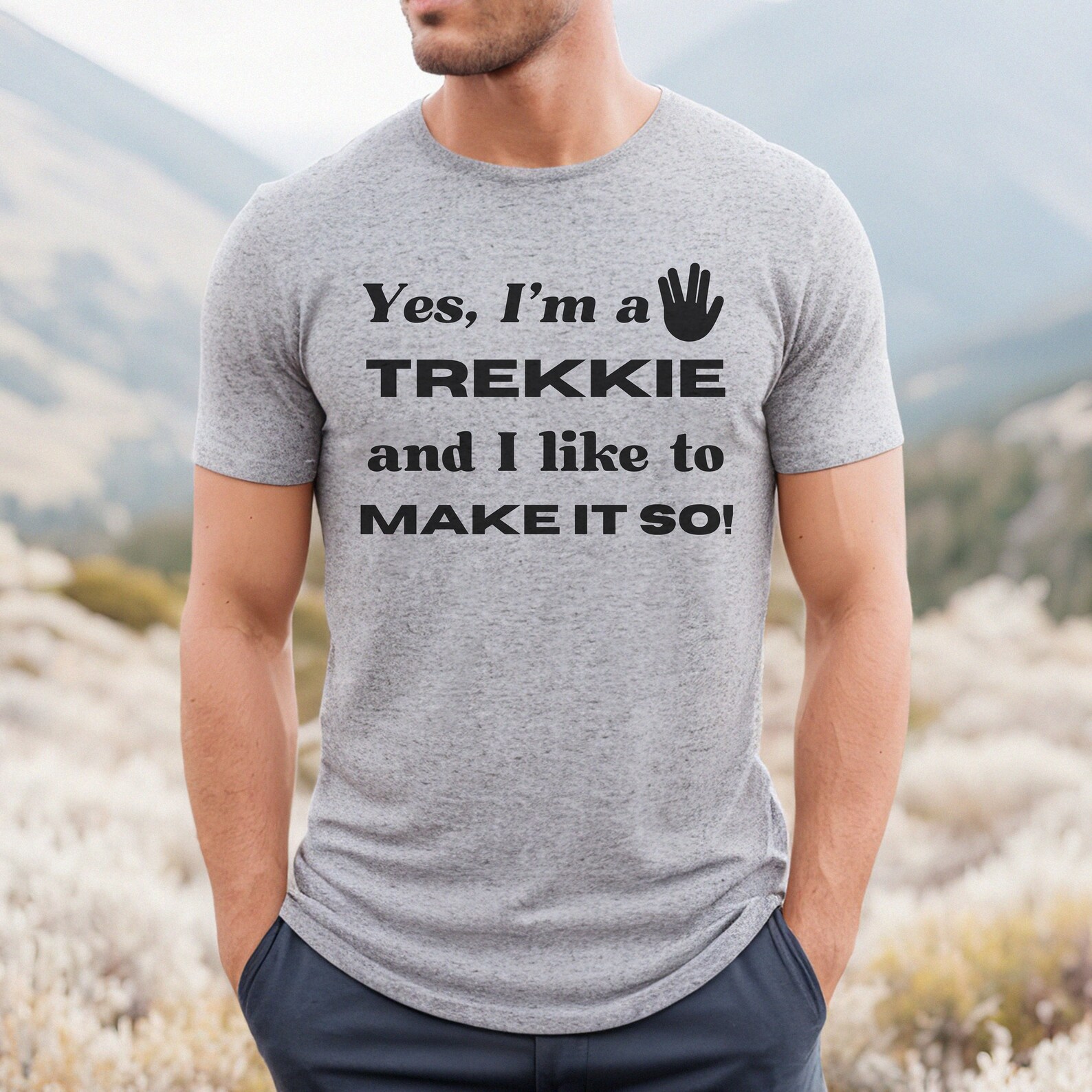 Humorous Trekkie Gear, Star Ship Enterprise Warp Top, Star Trek TNG Fan ...