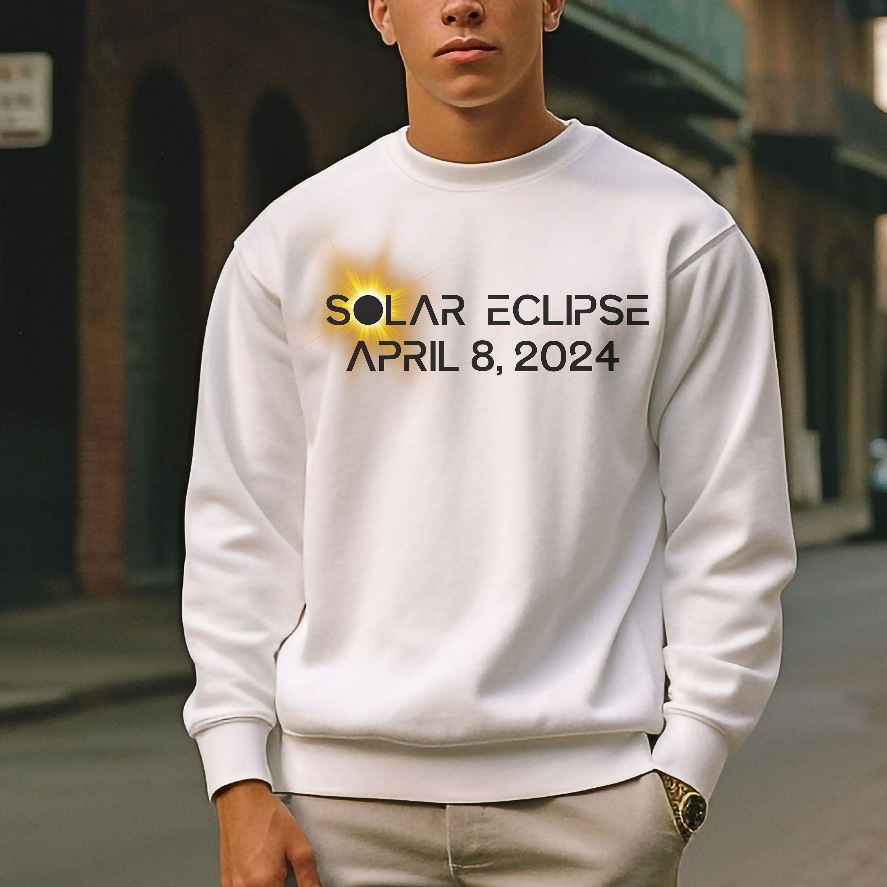Solar Eclipse 2024 Sweatshirt, Total Solar Eclipse Top, Astronomy ...