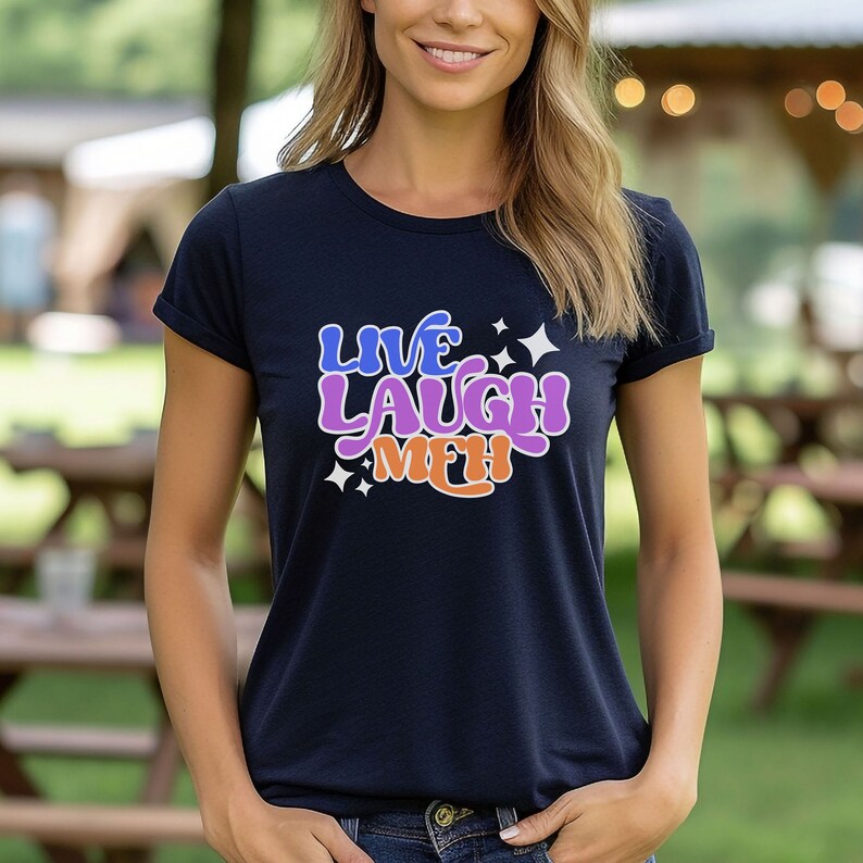 Meh T-shirt Women, Meh T-shirt Men, Funny Inspiring Meh Shirt, Colorful ...