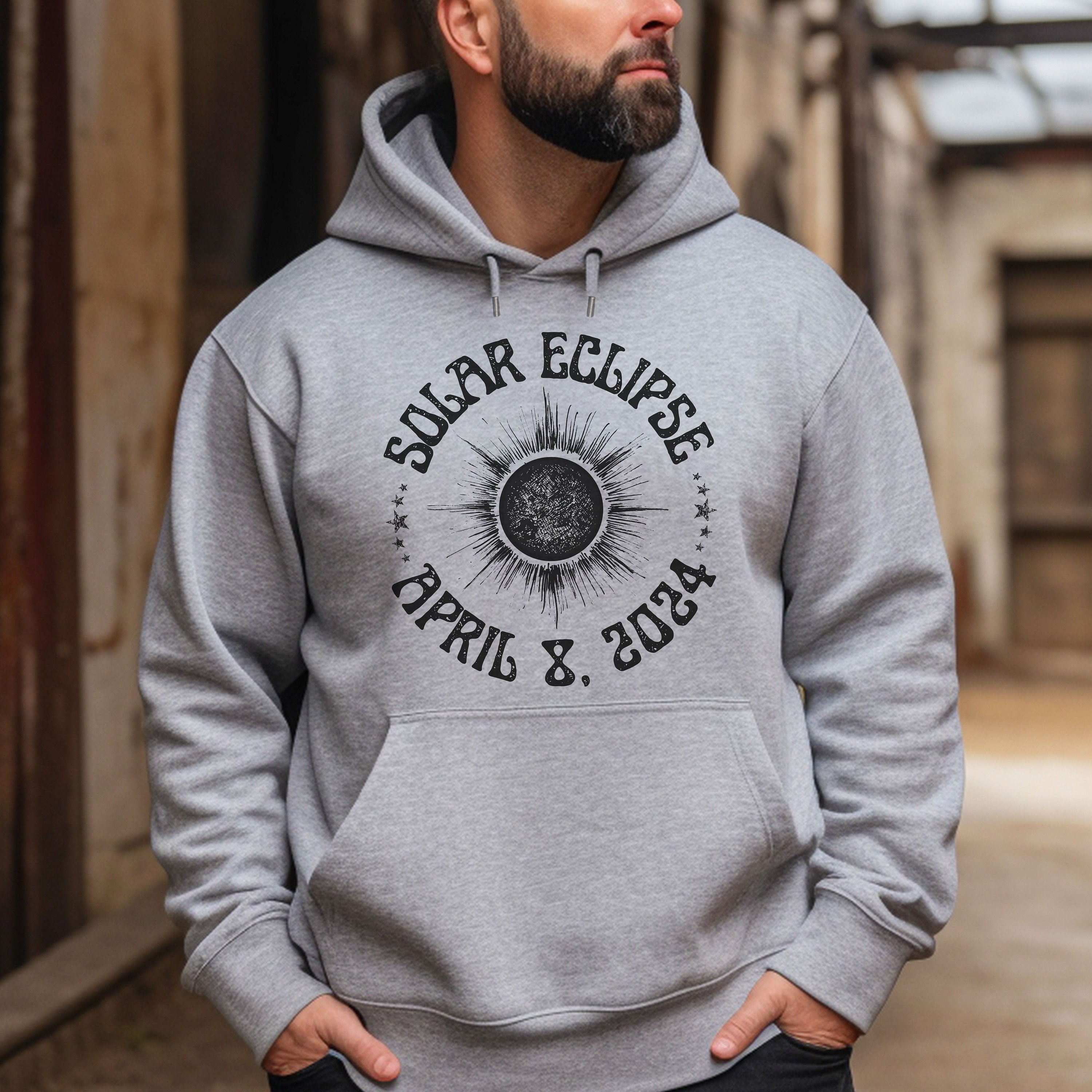 Solar Eclipse 2024 Hoodie, Path of Totality Pullover, Astronomy Moon ...