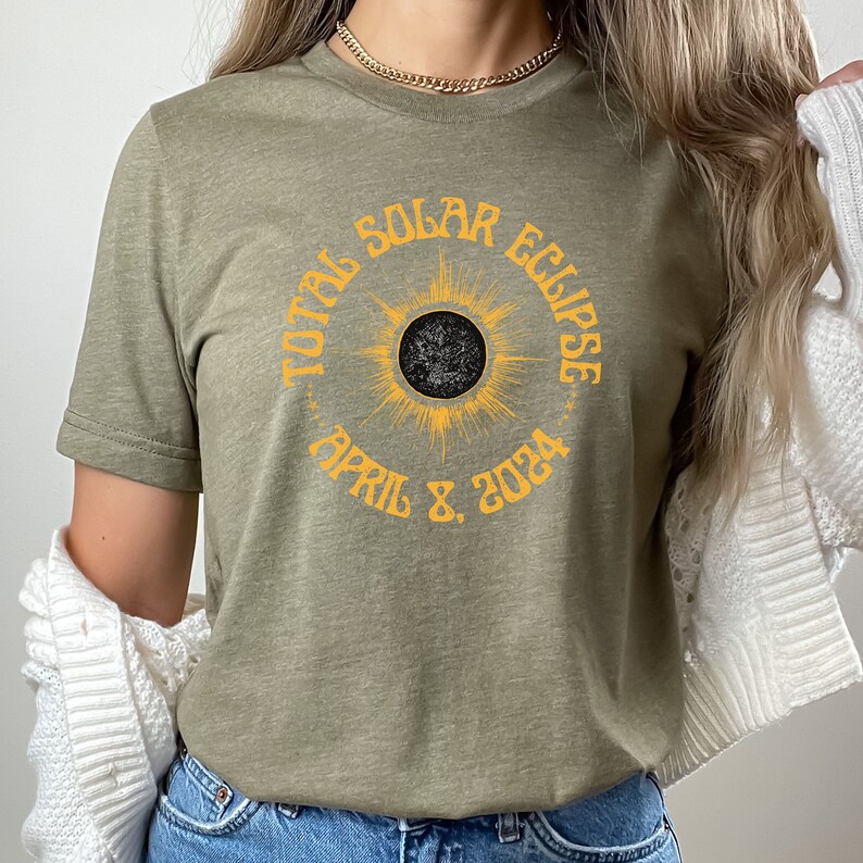 Total Solar Eclipse 2024 T-shirt, Path of Totality Top, Astronomy Moon ...