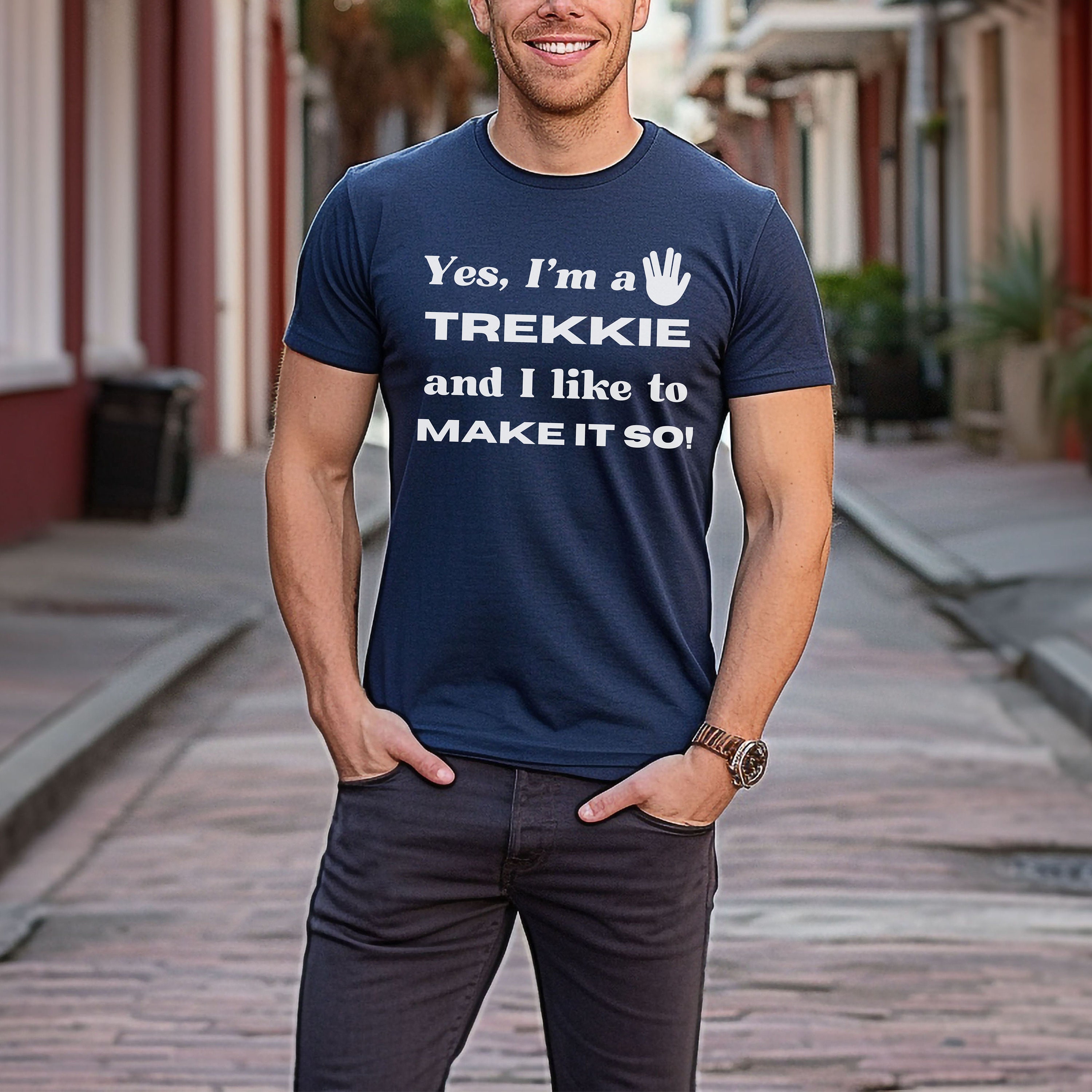 Humorous Trekkie Gear, Star Ship Enterprise Warp Top, Star Trek TNG Fan ...
