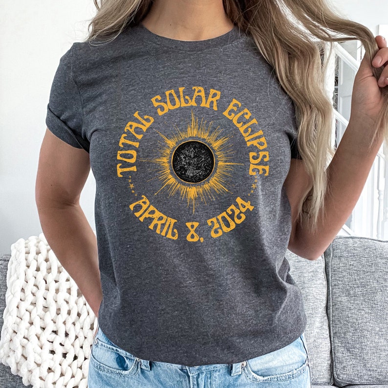 Total Solar Eclipse 2024 T-shirt, Path of Totality Top, Astronomy Moon ...