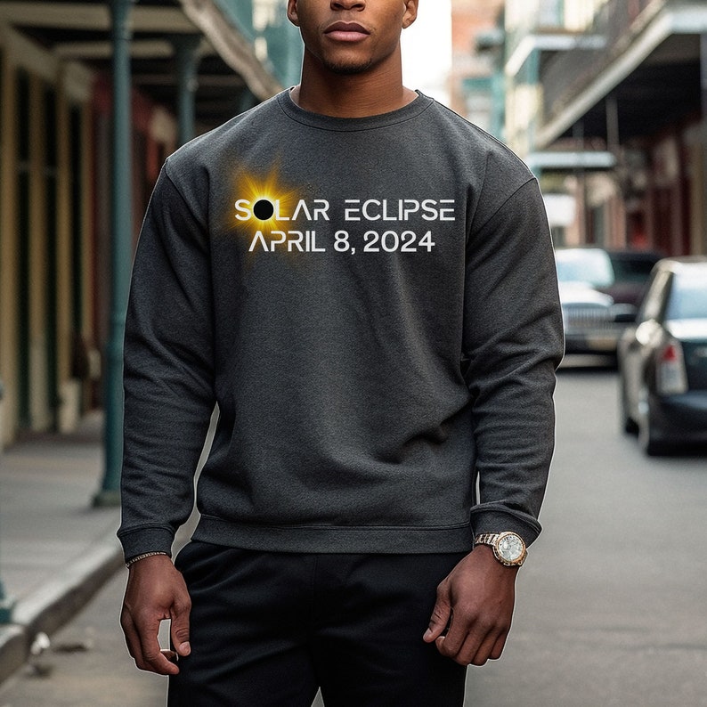 Solar Eclipse 2024 Sweatshirt, Total Solar Eclipse Top, Astronomy ...
