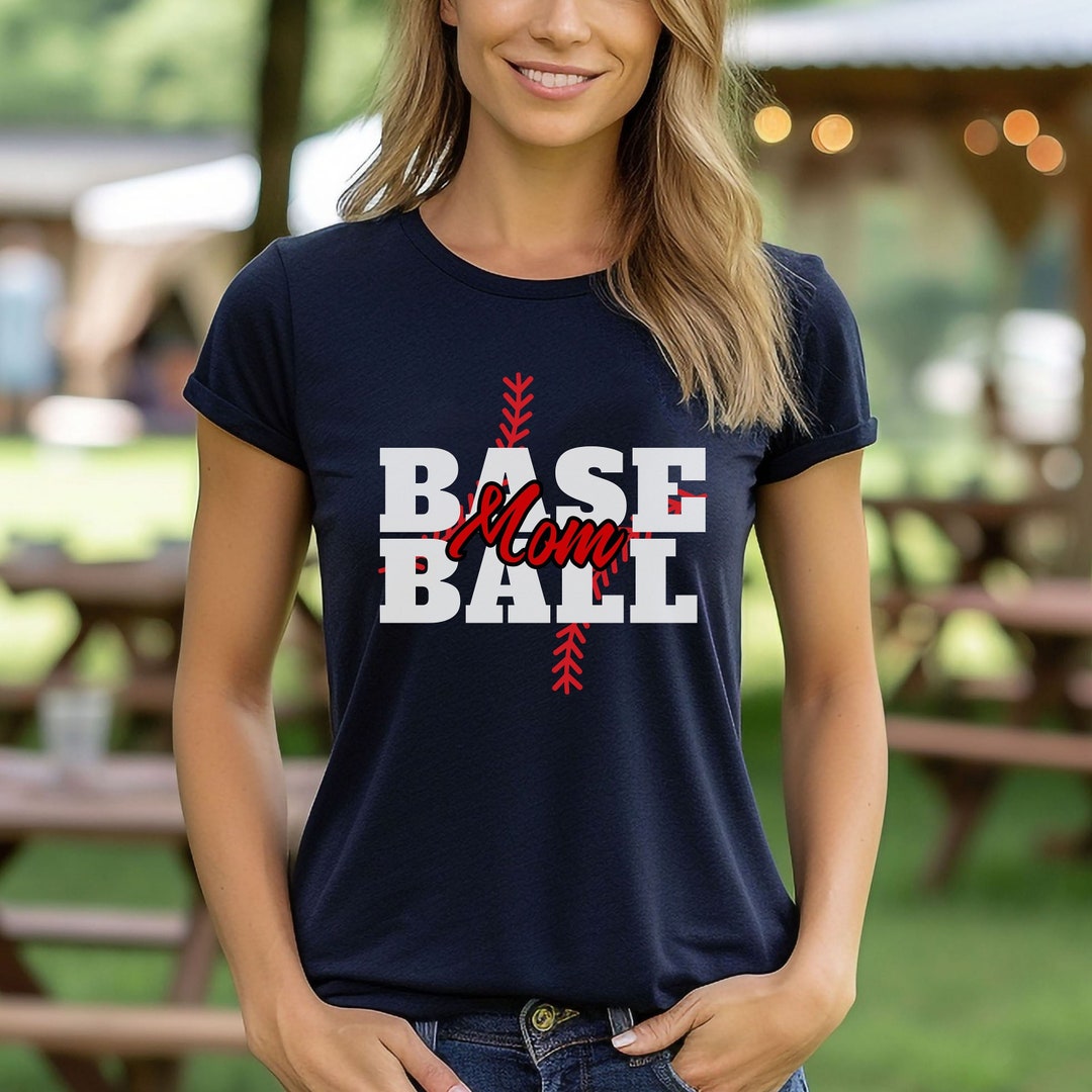 Baseball Mom T-shirt, Game Day Play Gear, Baseball Season Clothes for ...