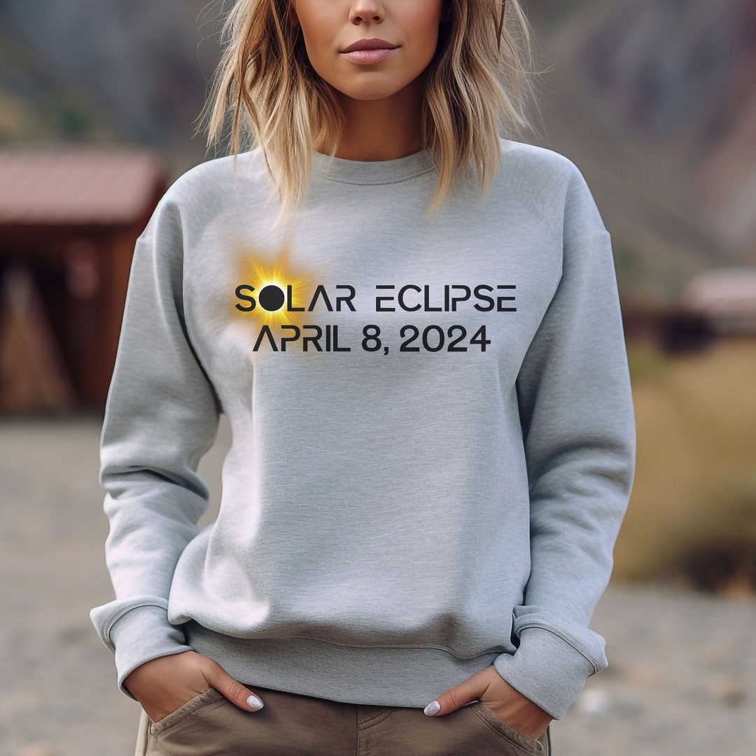 Solar Eclipse 2024 Sweatshirt, Total Solar Eclipse Top, Astronomy ...
