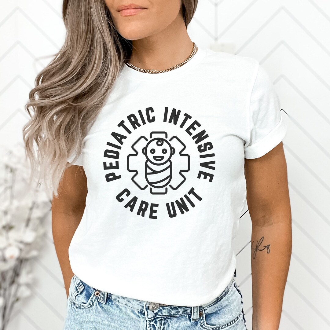 Pediatric ICU Crew Clothing, PICU Medical Staff T-shirt, Registered ...