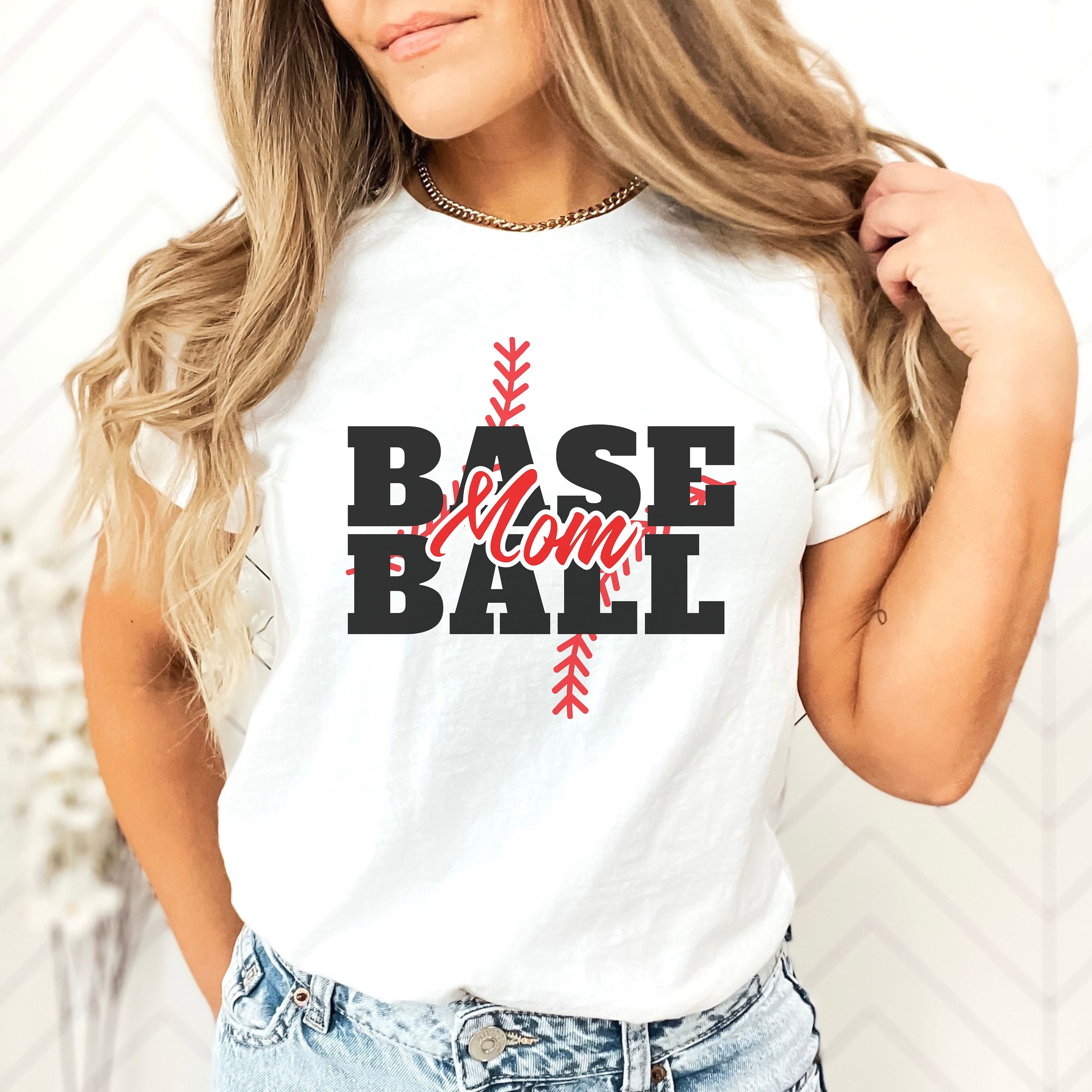 Baseball Mom T-shirt, Game Day Play Gear, Baseball Season Clothes for ...