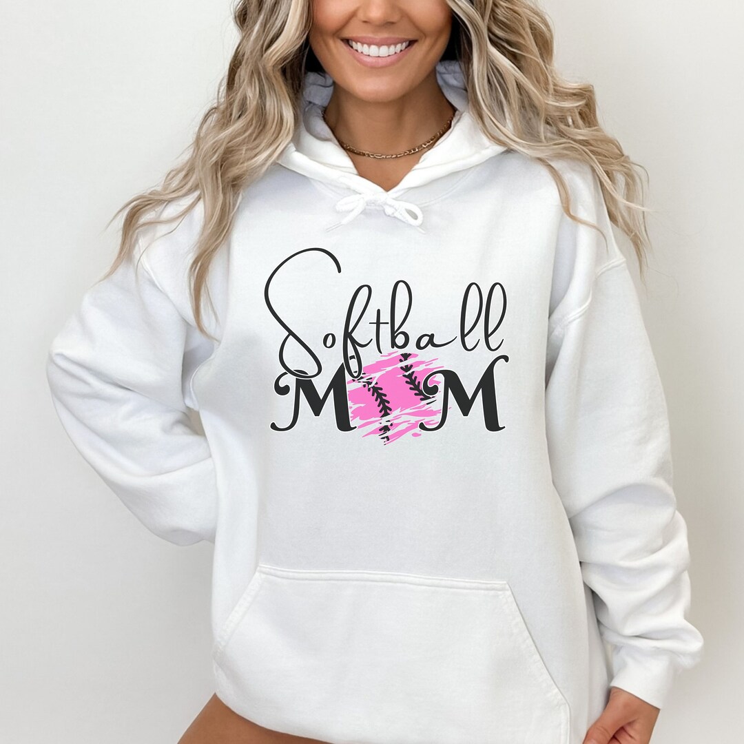 Pink Softball Mom Hoodie, Proud Family Game Day Shirt, Gift for Mother ...