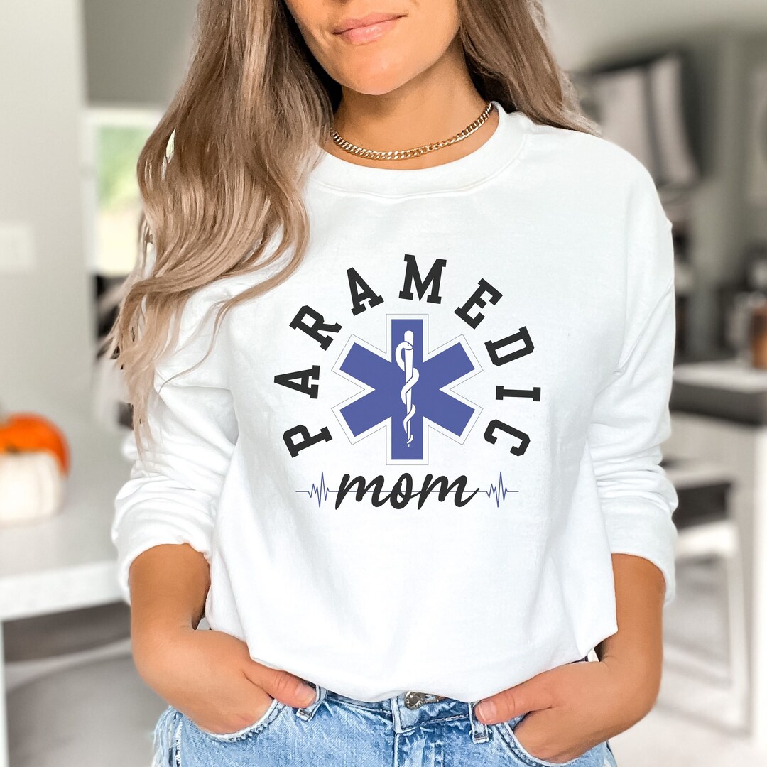 Emergency Response Blue Emblem Shirt, EMT Mother Pullover, First ...
