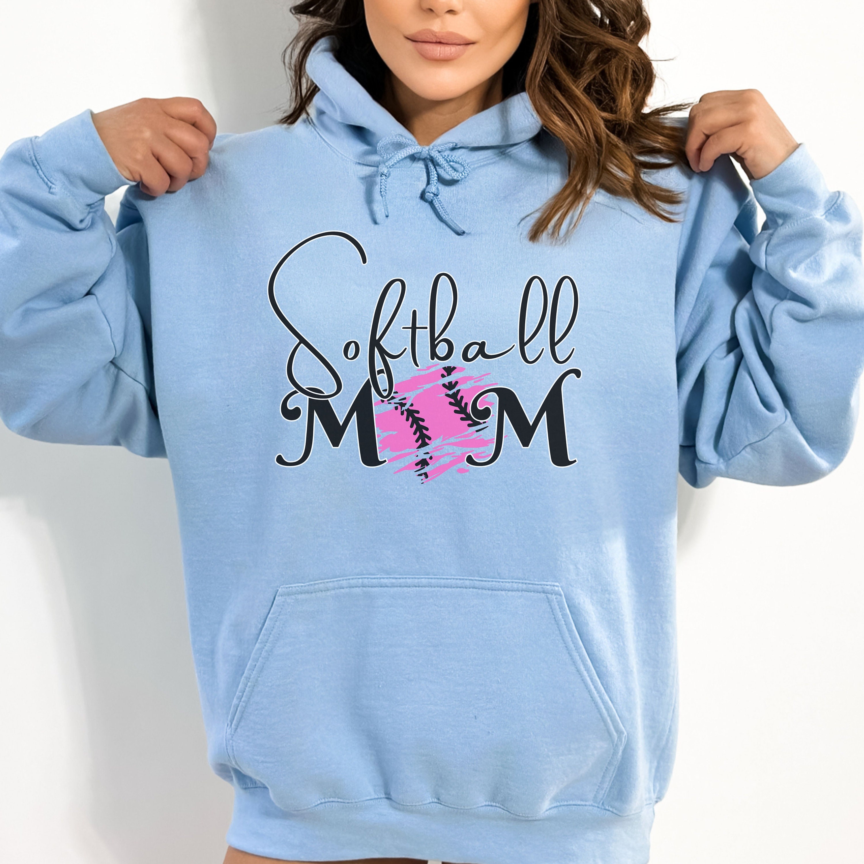 Pink Softball Mom Hoodie, Proud Family Game Day Shirt, Gift for Mother ...