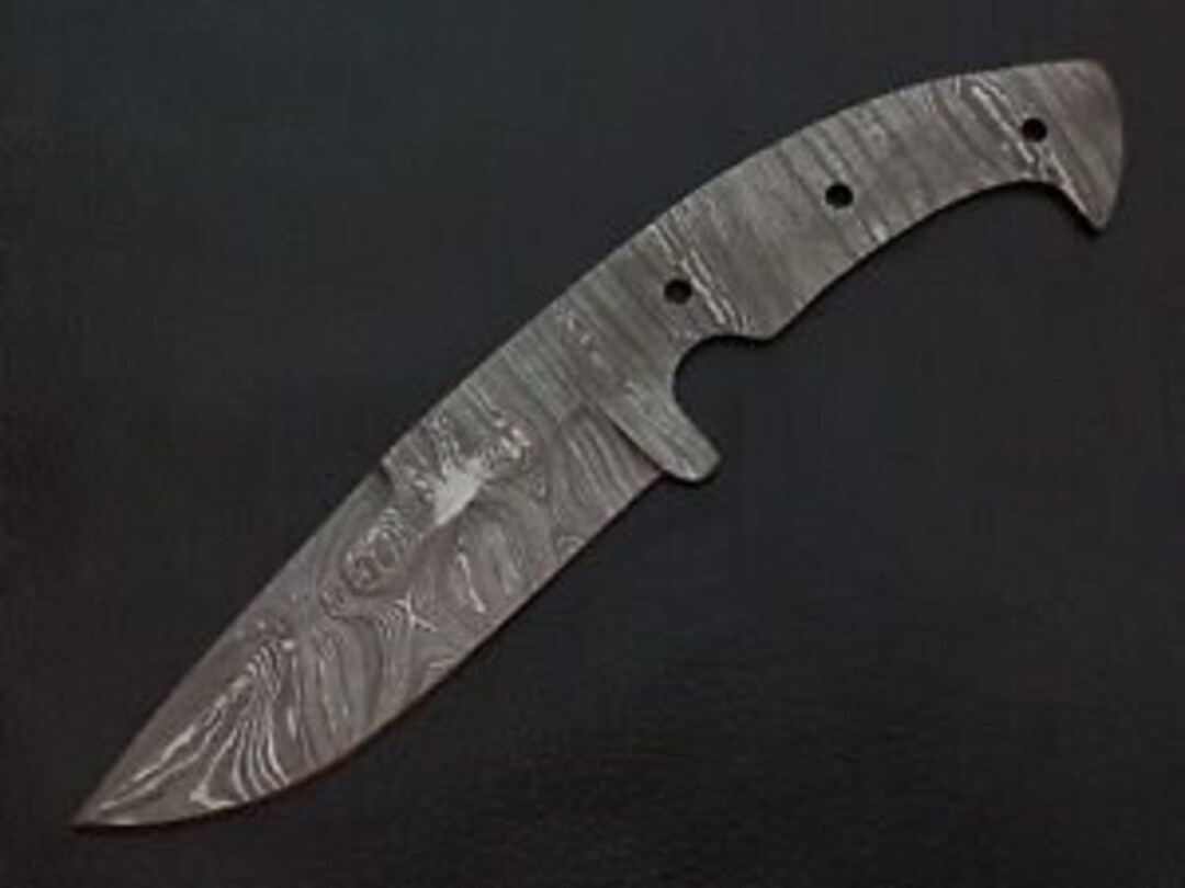 ISHAQ CRAFTS, Handmade Damascus Steel BLANK Blade Knife. - Etsy