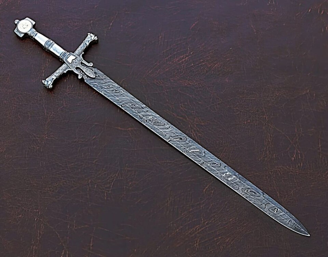 ISHAQ CRAFTS Damascus Steel King Solomon Sword. Premium - Etsy