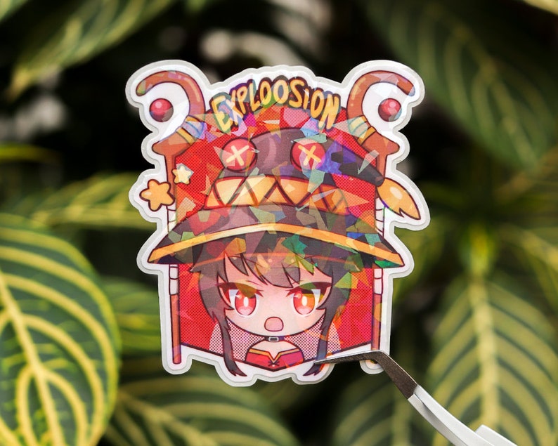 Kawaii Megumin Explosion Waterproof Sticker by Oshizudanro - Etsy