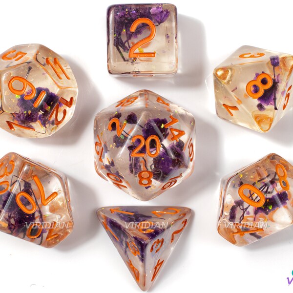 Clear Dice Set - Etsy