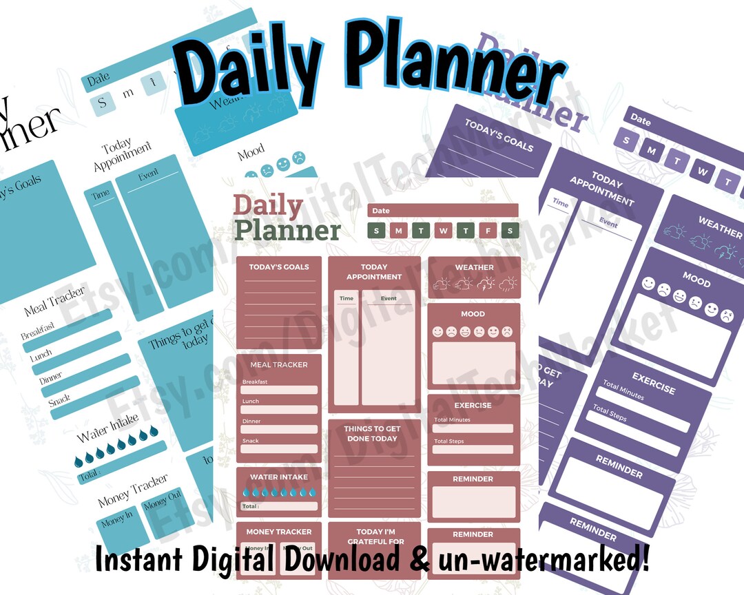 Master Your Day: Daily Planner for Productivity & Success - Etsy