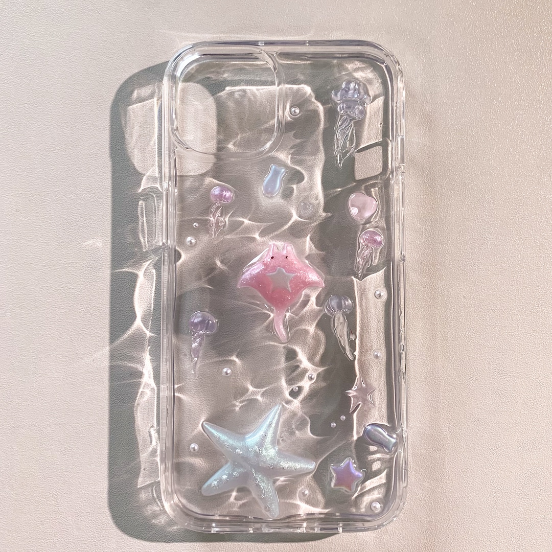 Phone Case Handmade Stingray and Sea Animals - Etsy