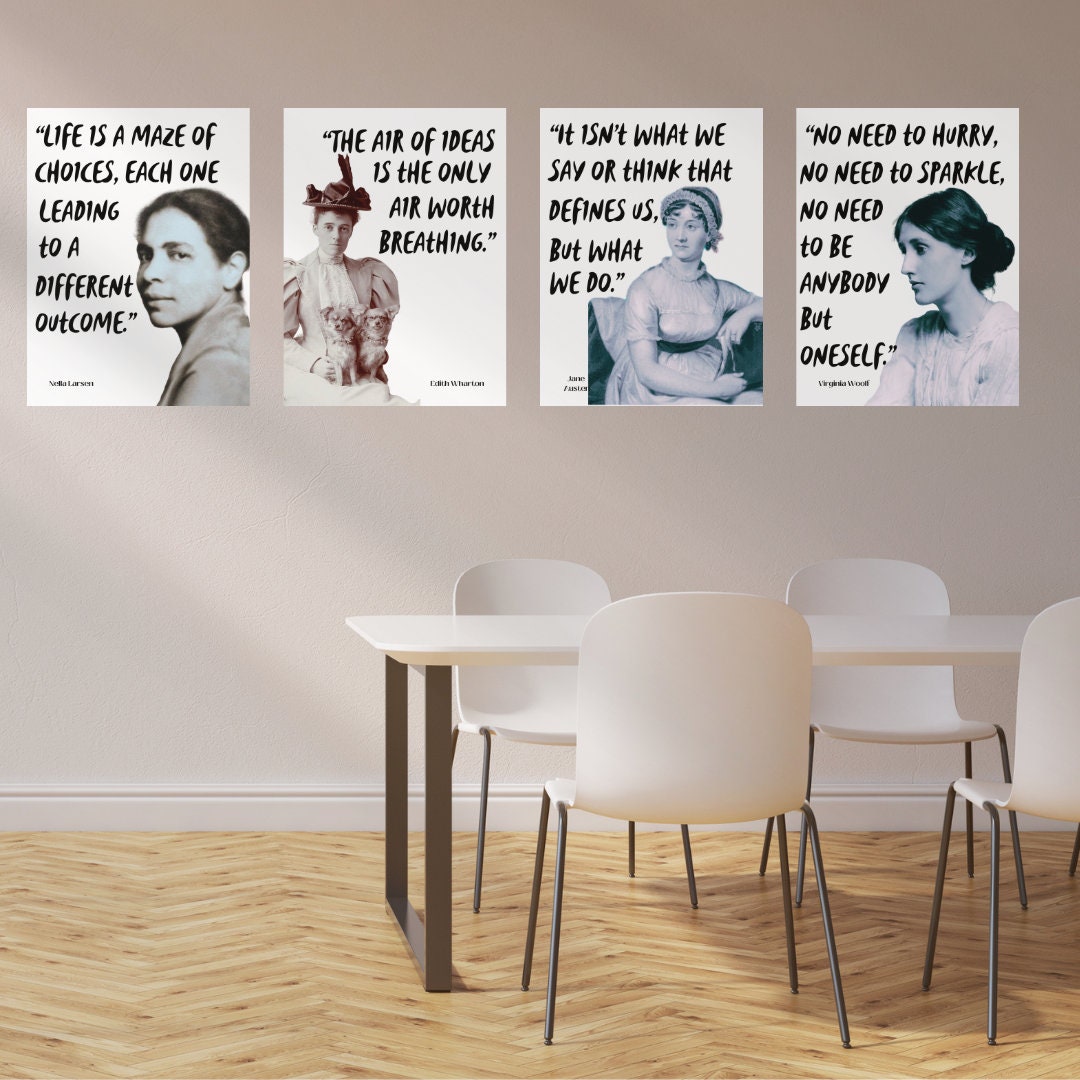Literary Women Writers Quote Prints: Classroom & Home Decor (digital ...