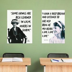 Inspiring Quotes Digital Poster Set of 10 Literary Printables, Women ...