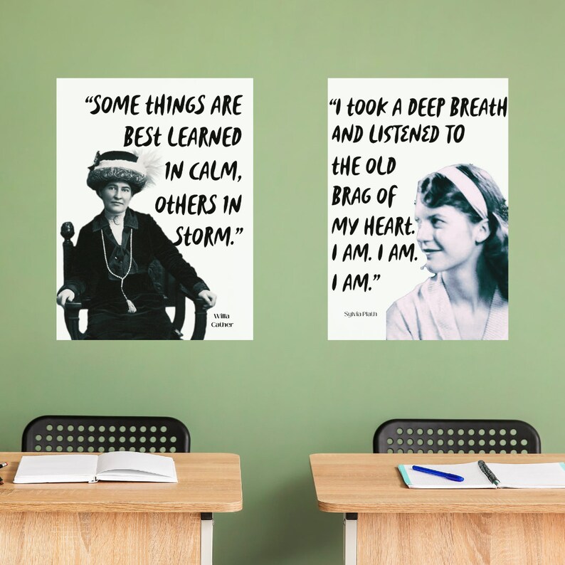 Literary Women Writers Quote Prints: Classroom & Home Decor (digital ...