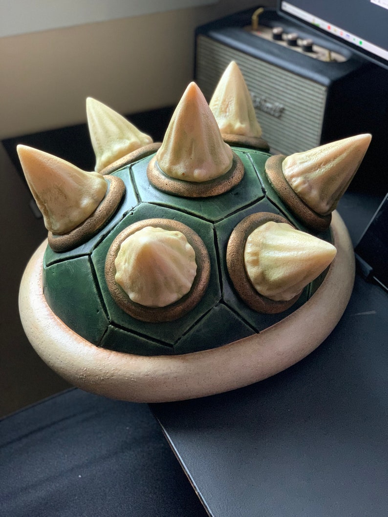 Bowsette Shell Foam Pattern, 3d Print Medallion and Horns - Etsy