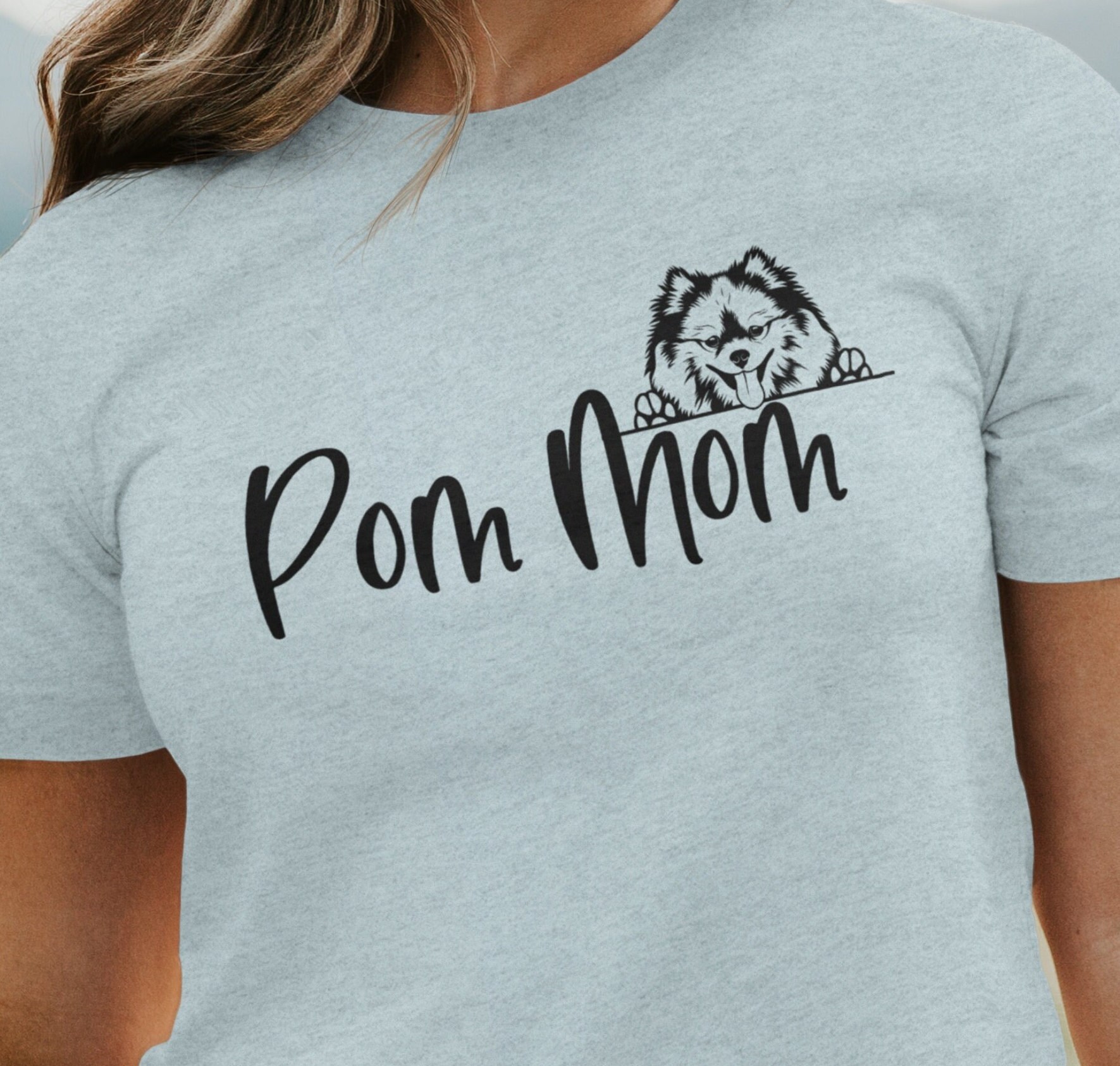 Pom Mom Pomeranian Dog Breed Unisex Jersey Short Sleeve Tee Sizes XS ...