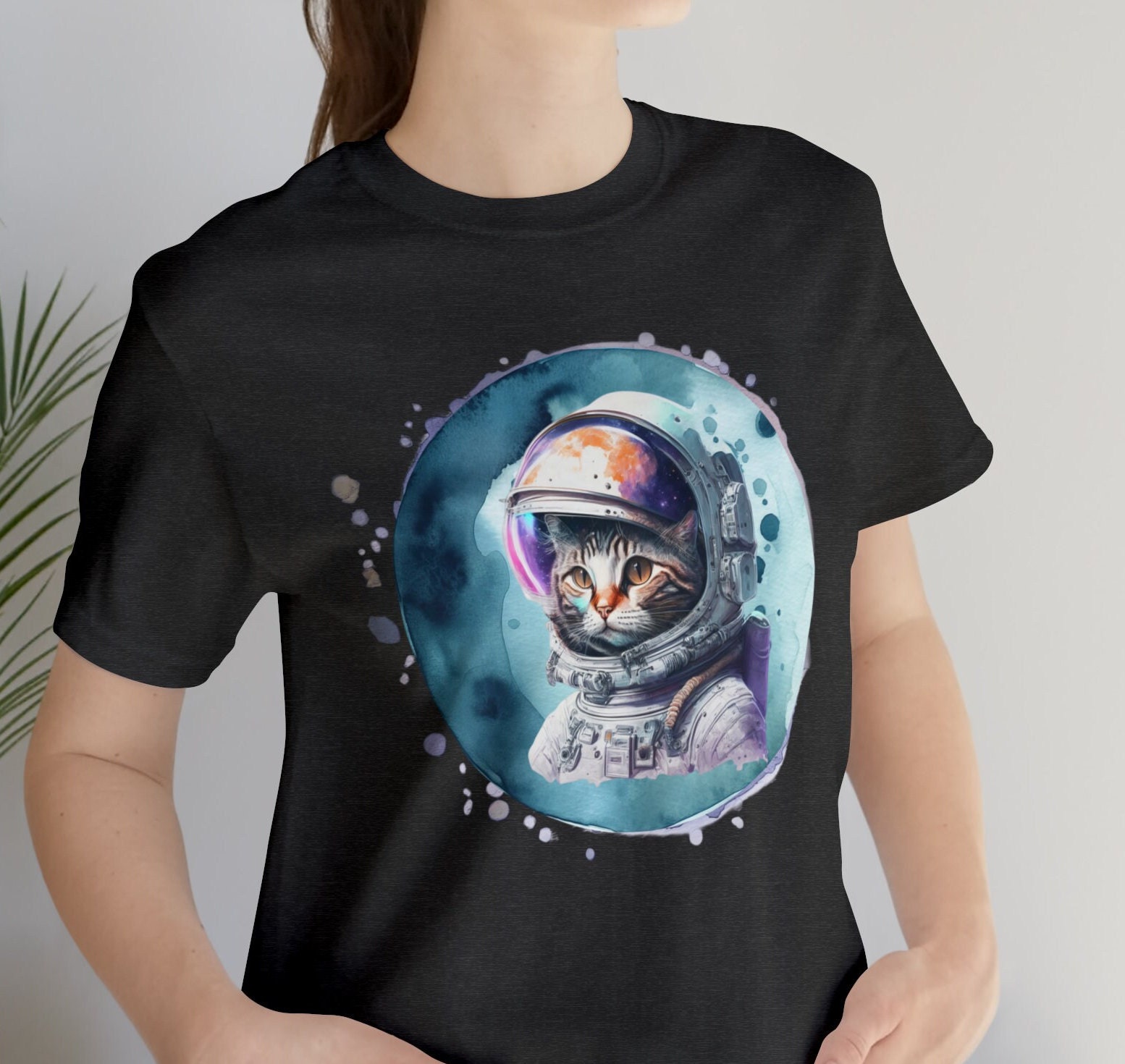 Astronaut Galaxy Space Astronaut Cat Graphic Surreal Unisex Jersey ...
