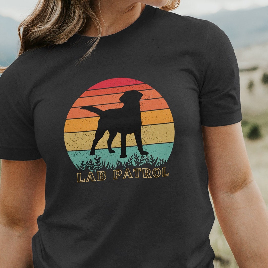 Lab Patrol Retro Graphic Labrador Unisex Jersey Short Sleeve Tee, Sizes ...