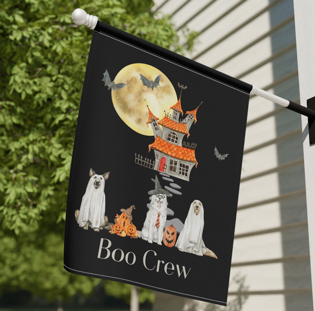 Halloween Ghost Dog Outdoor Garden and House Banner Two Sizes ...