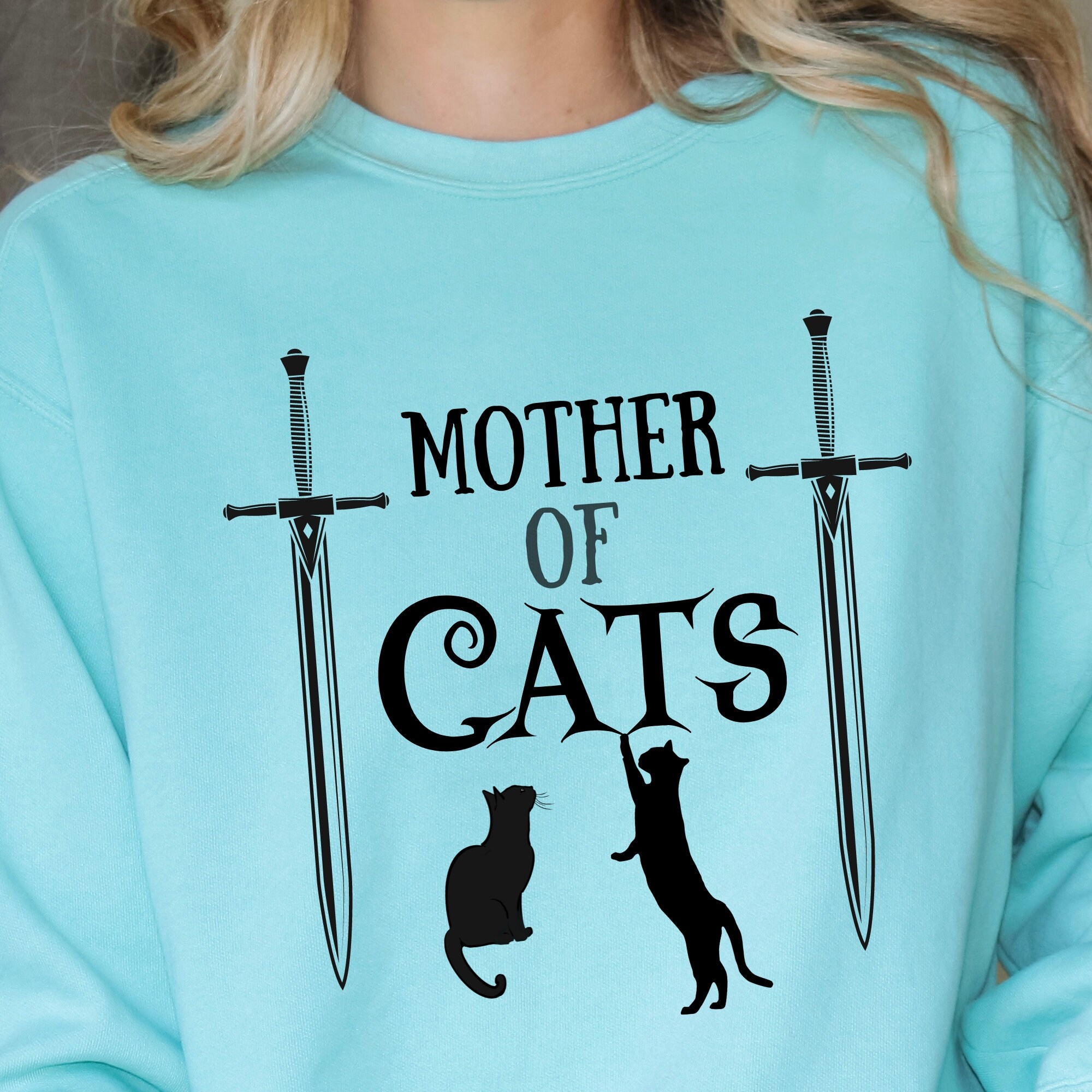 Mother of Cats Premium Comfort Colors Unisex Garment-dyed Sweatshirt, 9 ...