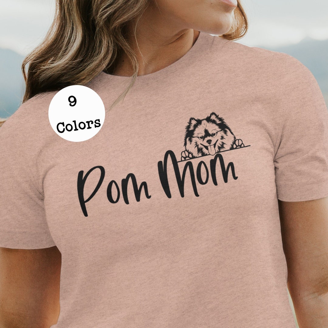 Pom Mom Pomeranian Dog Breed Unisex Jersey Short Sleeve Tee Sizes XS ...
