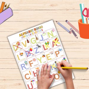 Alphabet Bingo Upper Case Letters Printable - Fun Educational Activity ...