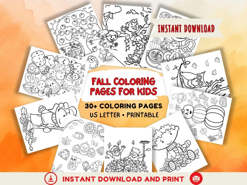 Fall Coloring Pages for Kids, Autumn Fun & Creative Activities ...