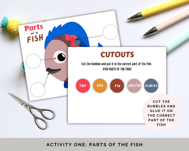 Build A Fish Craft Printable, Fun DIY Crafts for Kids, Cut and Glue ...
