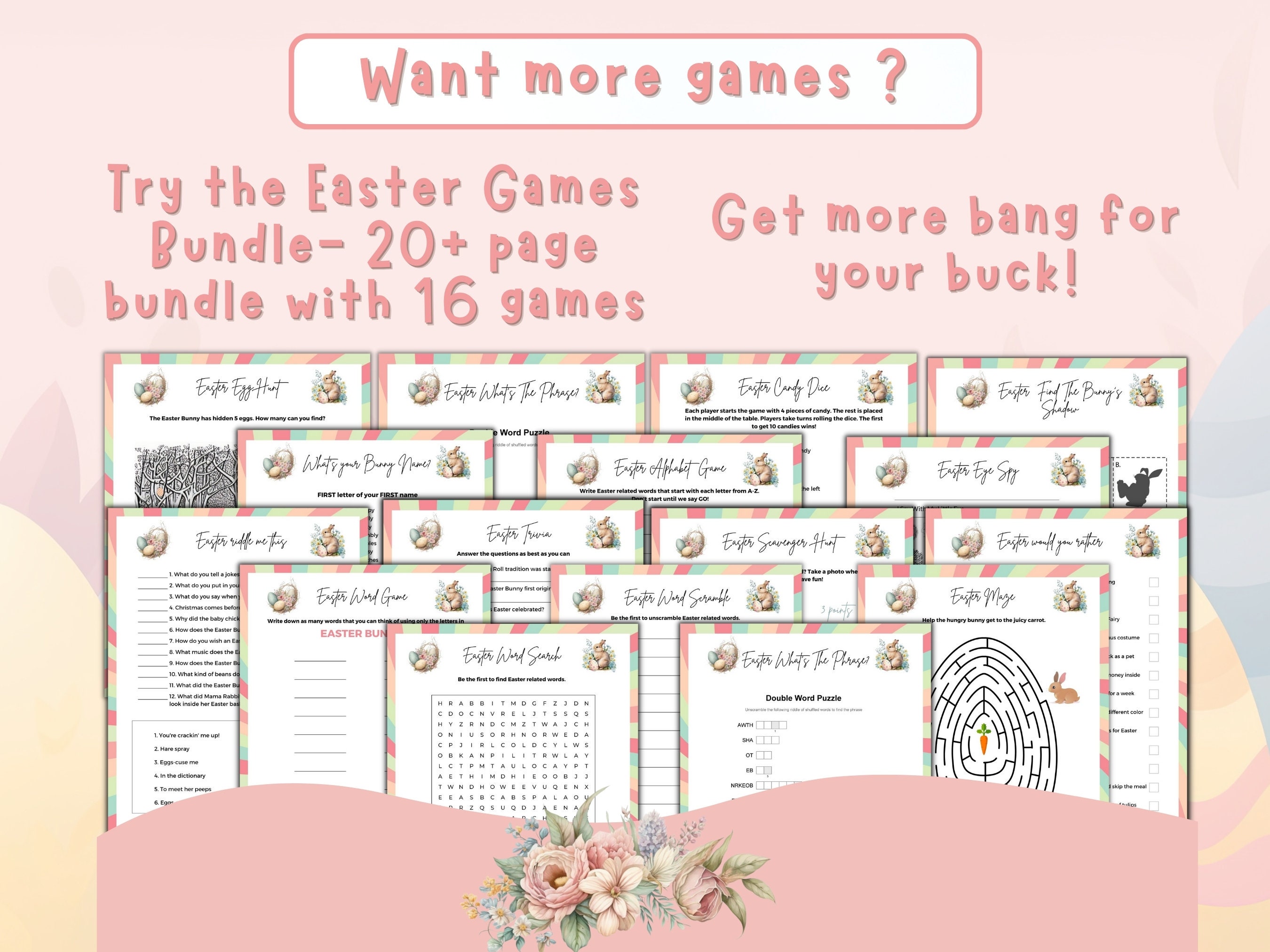 Easter Trivia Printable for Kids and Adults for Fun Teens Party ...