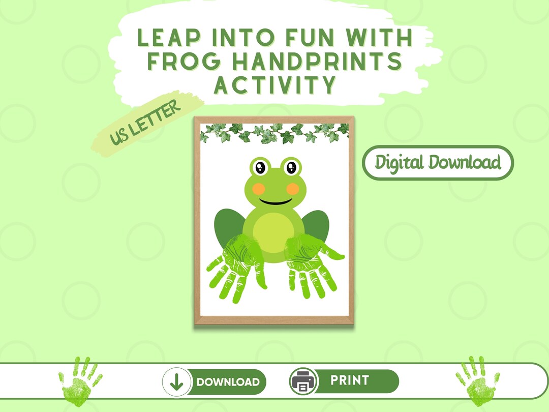 Leap Into Fun With Frog Handprints Activity Perfect for Leap Day Craft ...