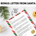 Santa's Nice List Certificate and Letter From Santa for Kids, Christmas ...