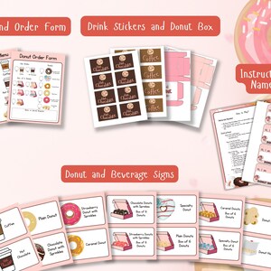 My Donut Shop Pretend Play Printable - Kids Dramatic Play Set for Home ...