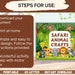 10 Safari Animals Craft Printable, Fun DIY Crafts for Kids, Cut and ...